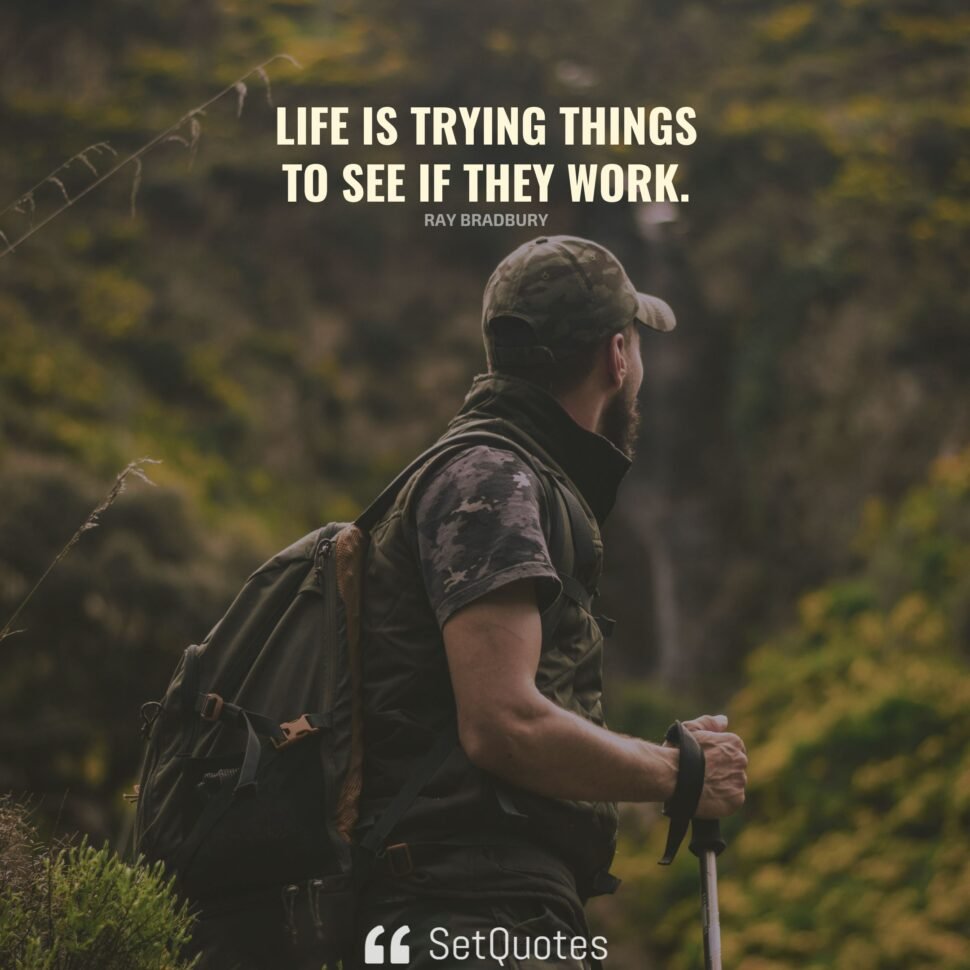 In three words I can sum up everything I've learned about life: it goes on.