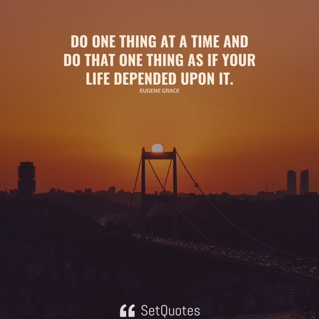 You can do anything, but not everything.